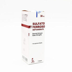 SULFATO FERROSO 125MG/ML SOL. ORAL – FARMACIAS CHILE SPA