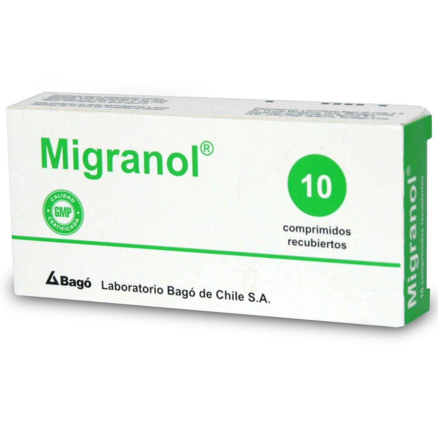 MIGRANOL 10 COMPRIMIDOS – FARMACIAS CHILE SPA