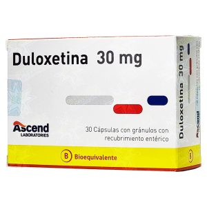 DULOXETINA 30 MG X 30 CAPSULAS – FARMACIAS CHILE SPA