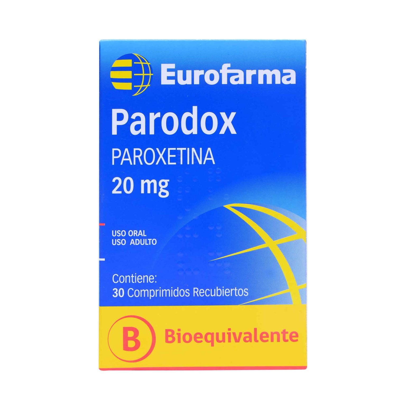 PARODOX 20 MG X 30 COMPRIMIDOS – FARMACIAS CHILE SPA