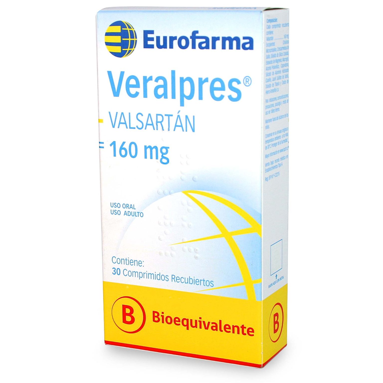 VERALPRES 160 MG X 30 COMPRIMIDOS – FARMACIAS CHILE SPA
